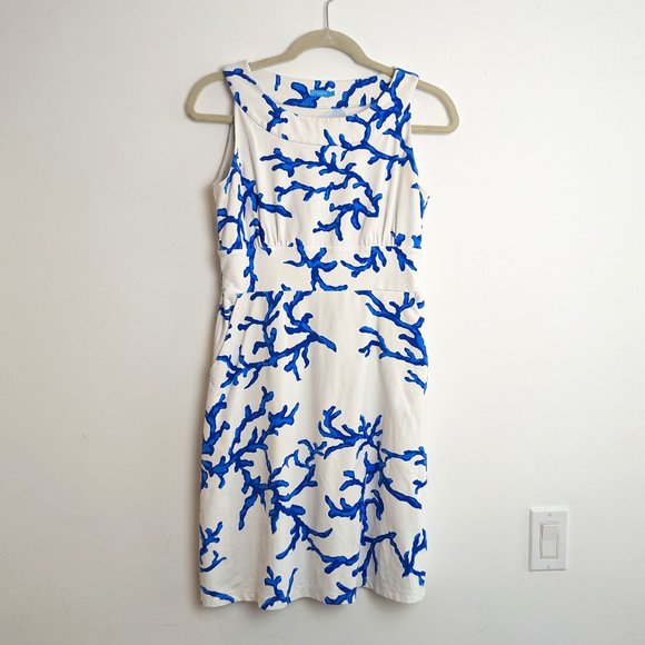 J. McLaughlin | Dresses | J Mclaughlin Blue Coral Summer Dress Size S ...